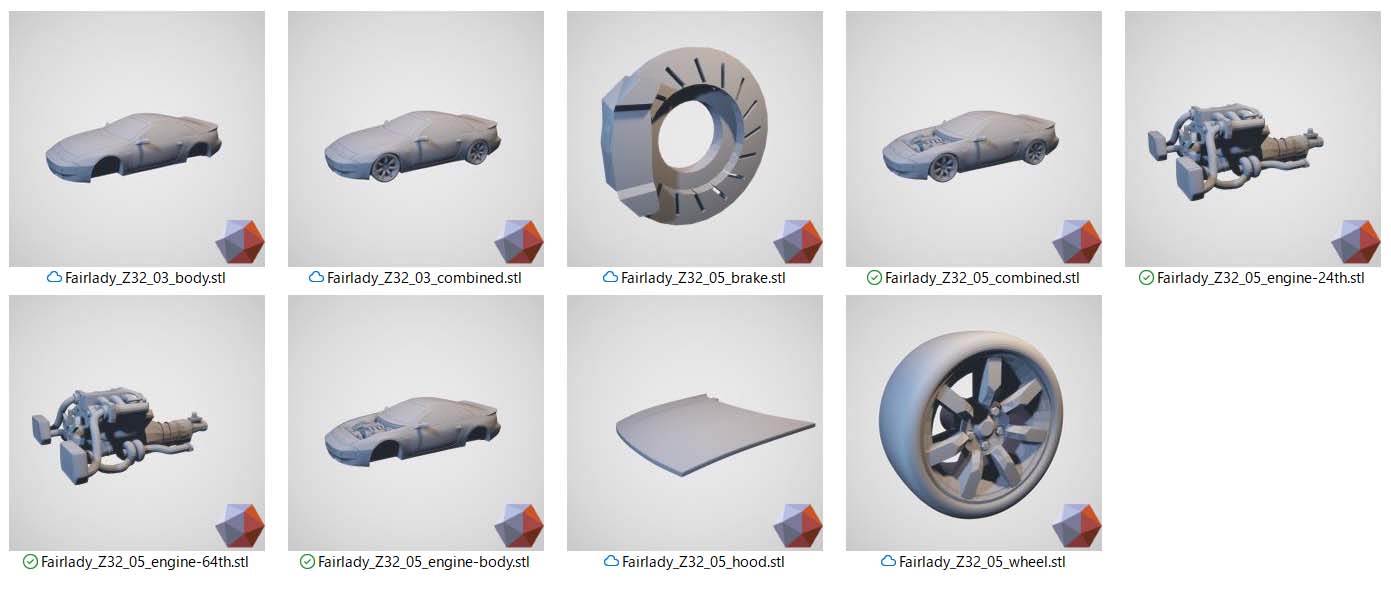 3D printed Nissan 300ZX (Z32) with VG30DETT engine - DenDeba Laboratory ...